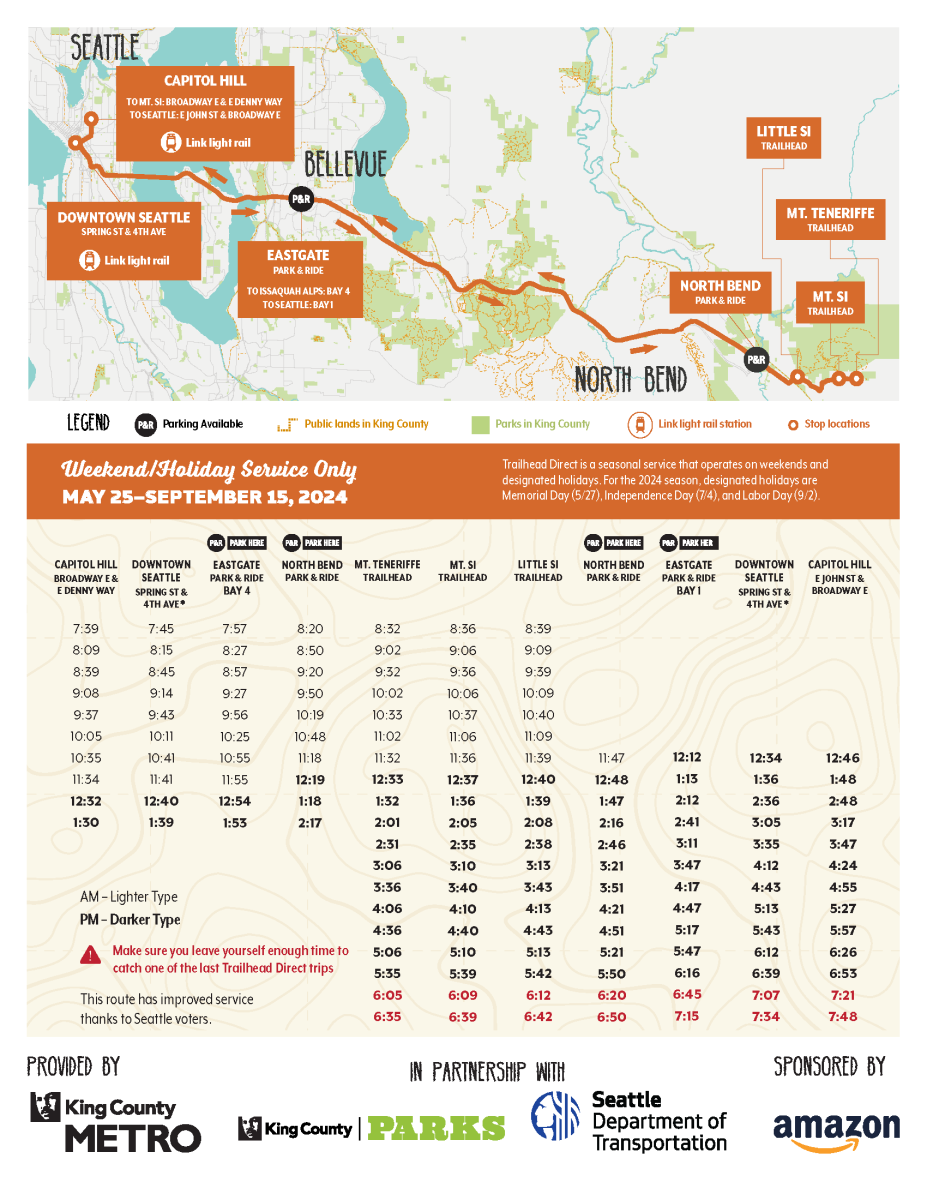 TD_2024_MtSi_Map_Timetable|Trailhead Direct